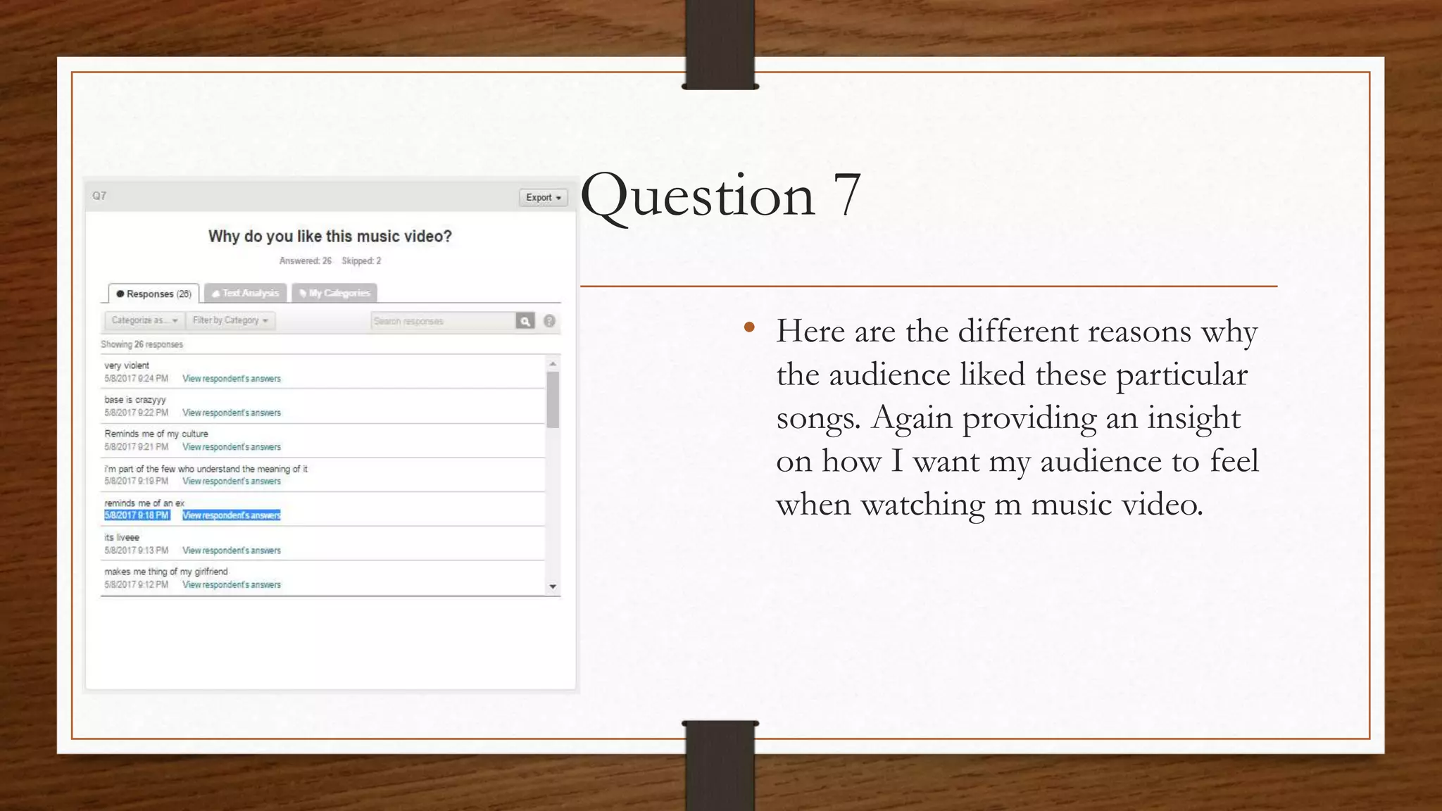 Audience Questionaire | PPT