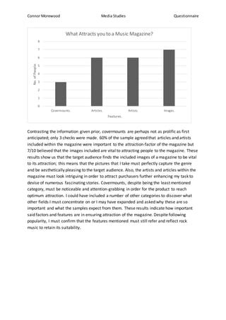 AS Media Coursework: Audience Questionnaire. | DOCX | Music | Entertainment