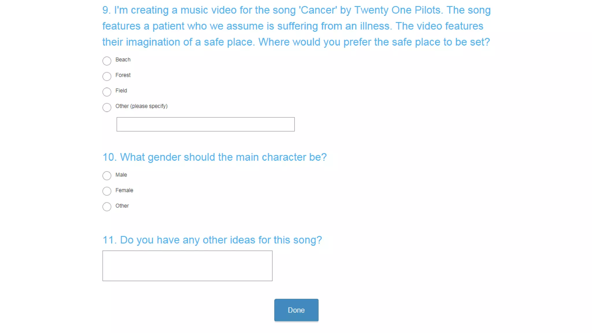 Audience Questionnaire Powerpoint | PPT