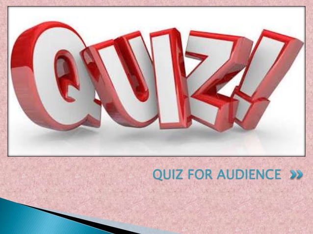 Audience quiz | PPT