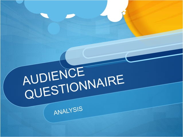 Audience Questionnaire Analysis | PPTX | Video Production | Content ...