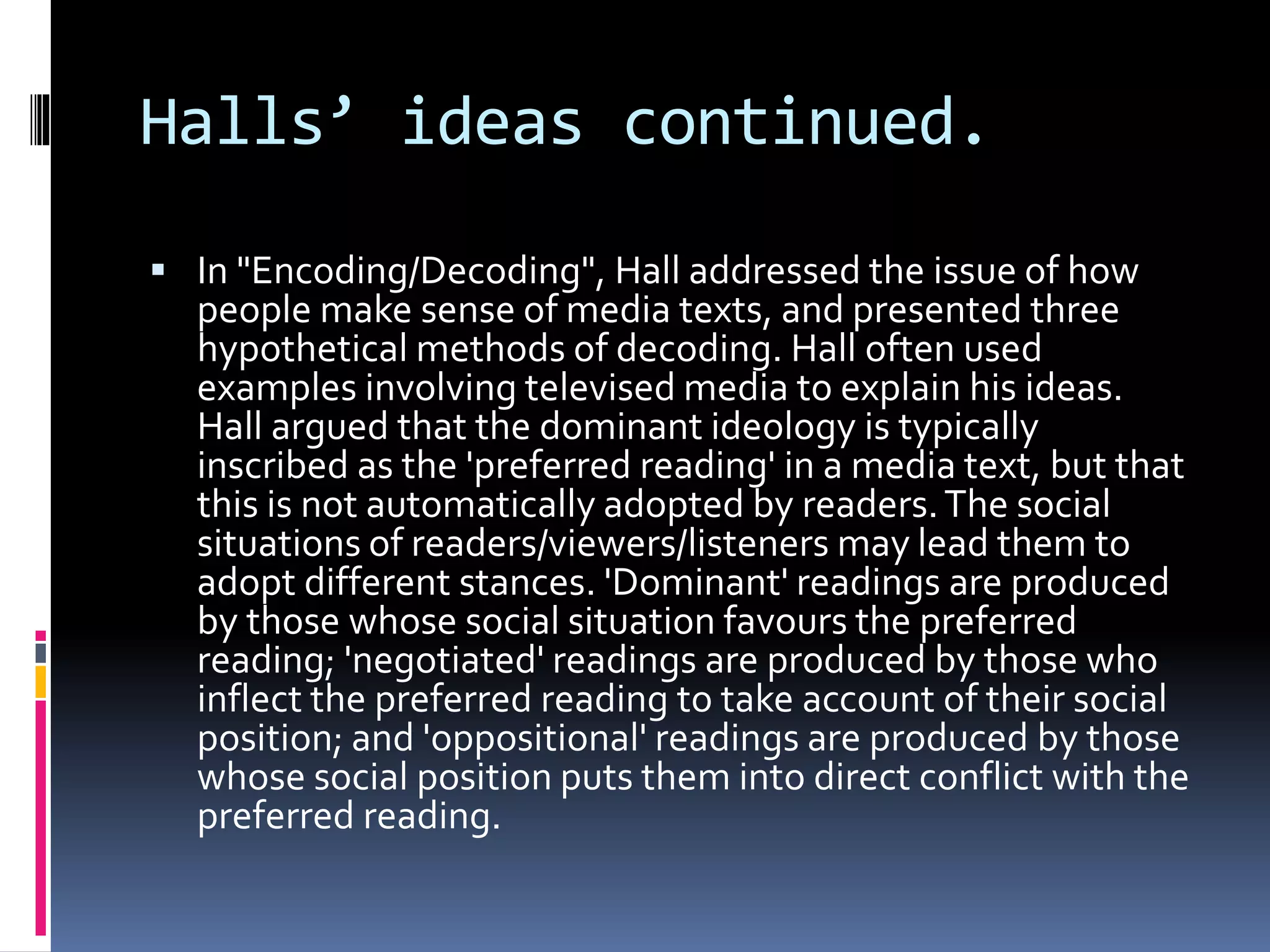 Audience reception theory | PPTX