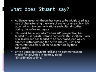 Audience reception theory | PPT