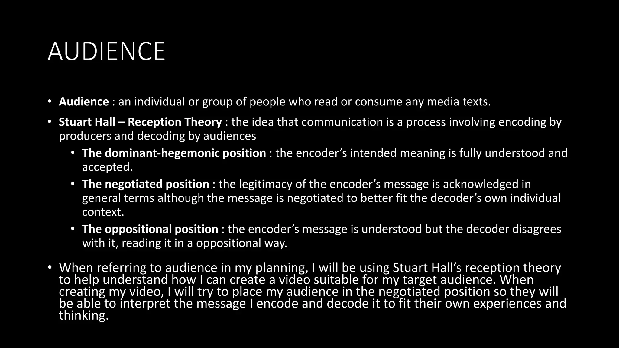 Audience & representation | PPTX