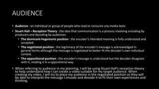 Audience & representation | PPTX