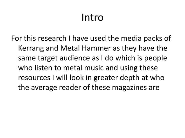 Audience research | PPTX