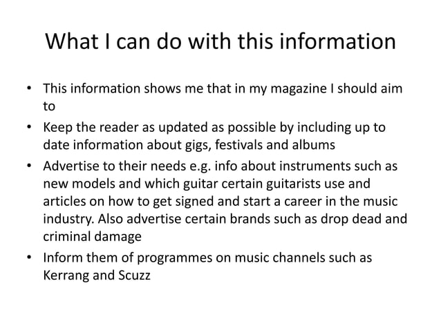 Audience research | PPTX