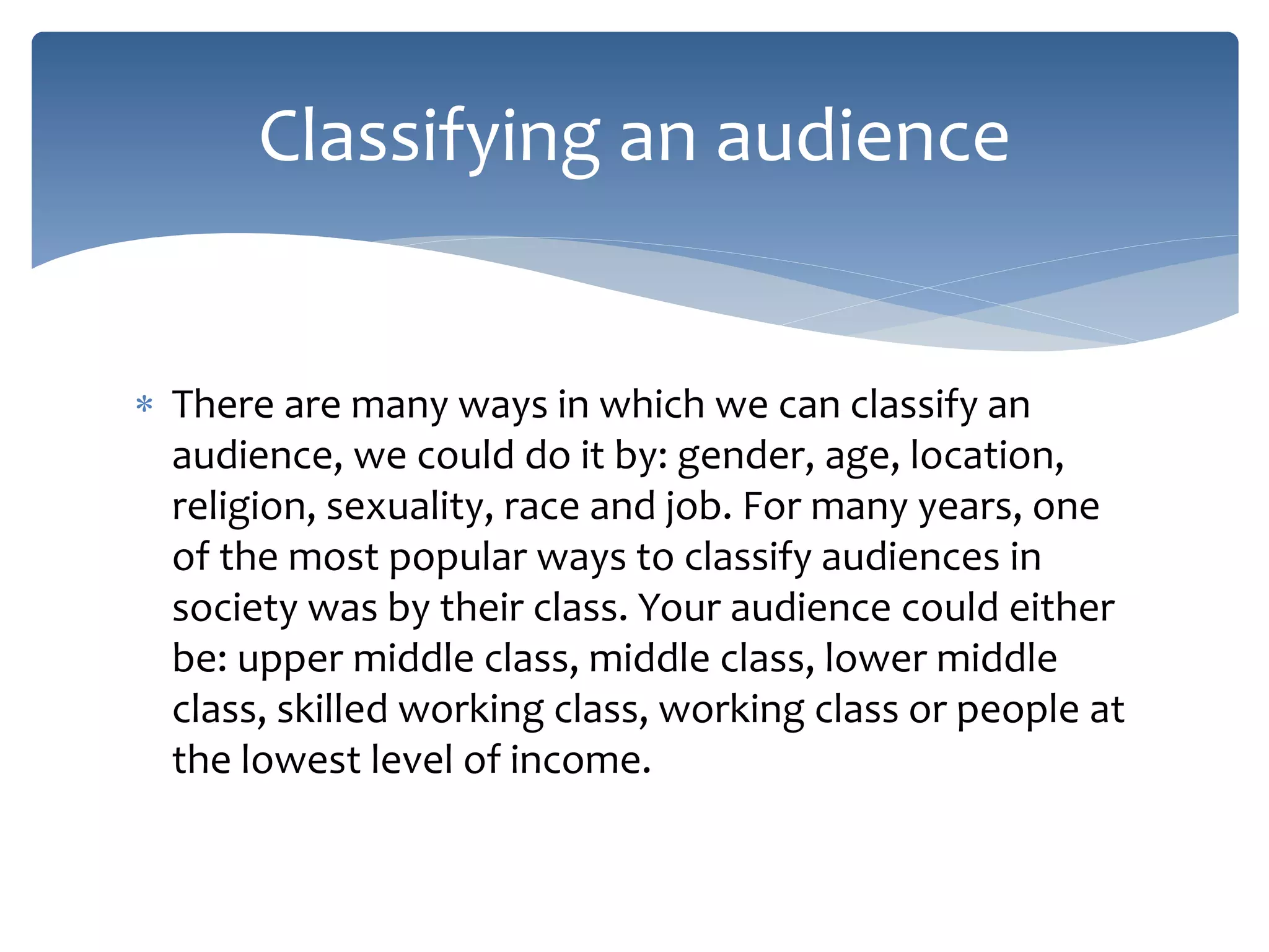 Audience research | PPT