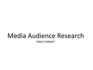 Audience research eval | PPT