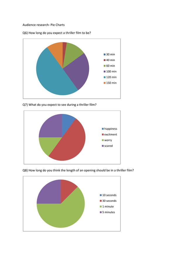 Audience research pie chart | DOCX