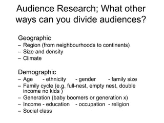 Audience research pp | PPT