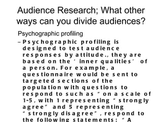 Audience research pp | PPT