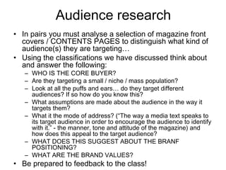 Audience research pp | PPT
