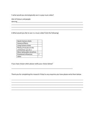 Audience research questionnaire | DOCX