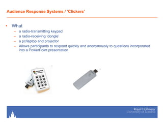 Audience response systems | PPS