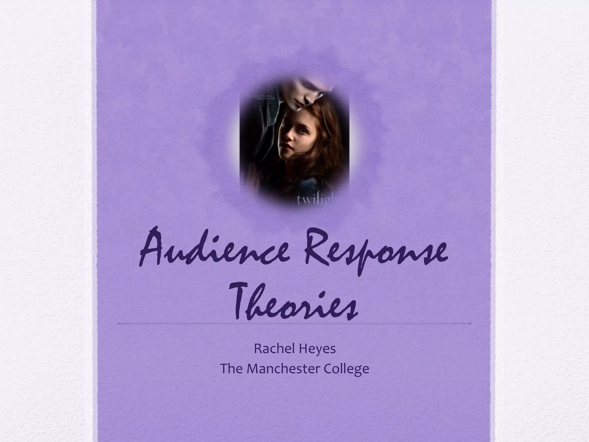 Audience response theories | PPT