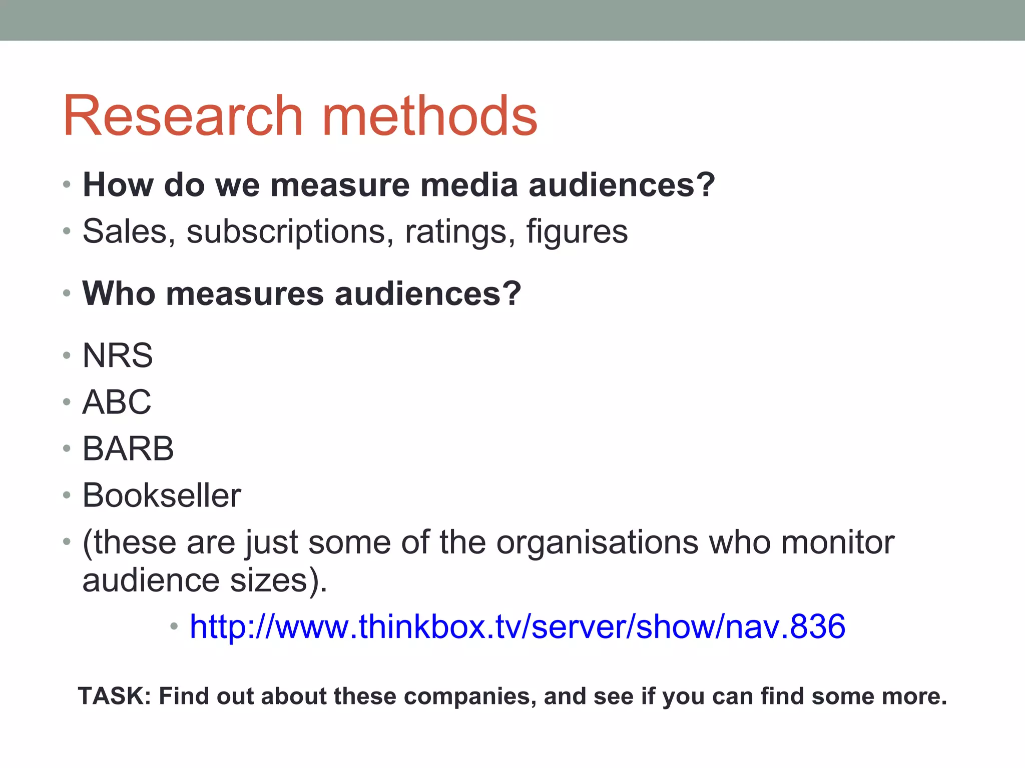 Media Audiences an Introduction | PPT