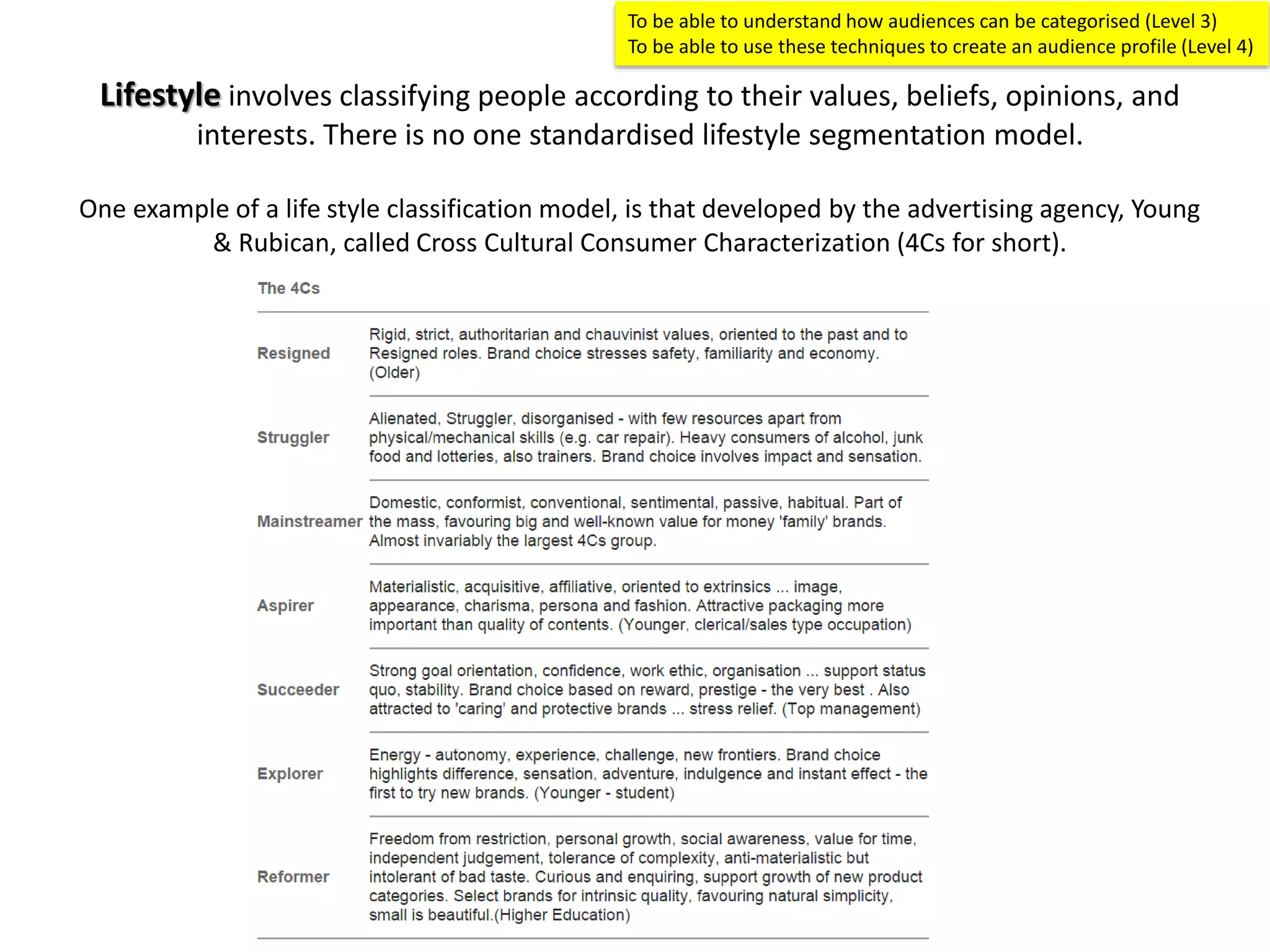 Audience Profiling | PPTX
