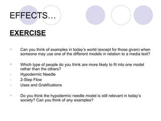 Audiences Effects 1 | PPT