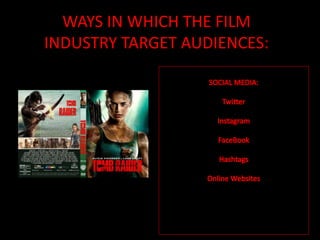 Audiences film industry | PPTX