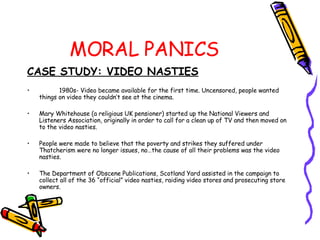 Audiences Moral Panics | PPT