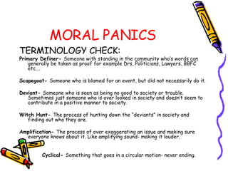 Audiences Moral Panics | PPT