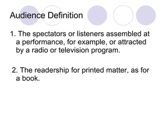 Audiences | PPT