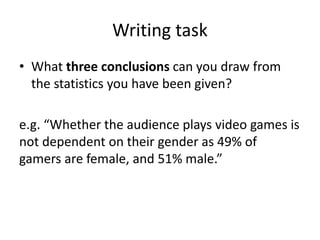 Audiences and video games | PPT