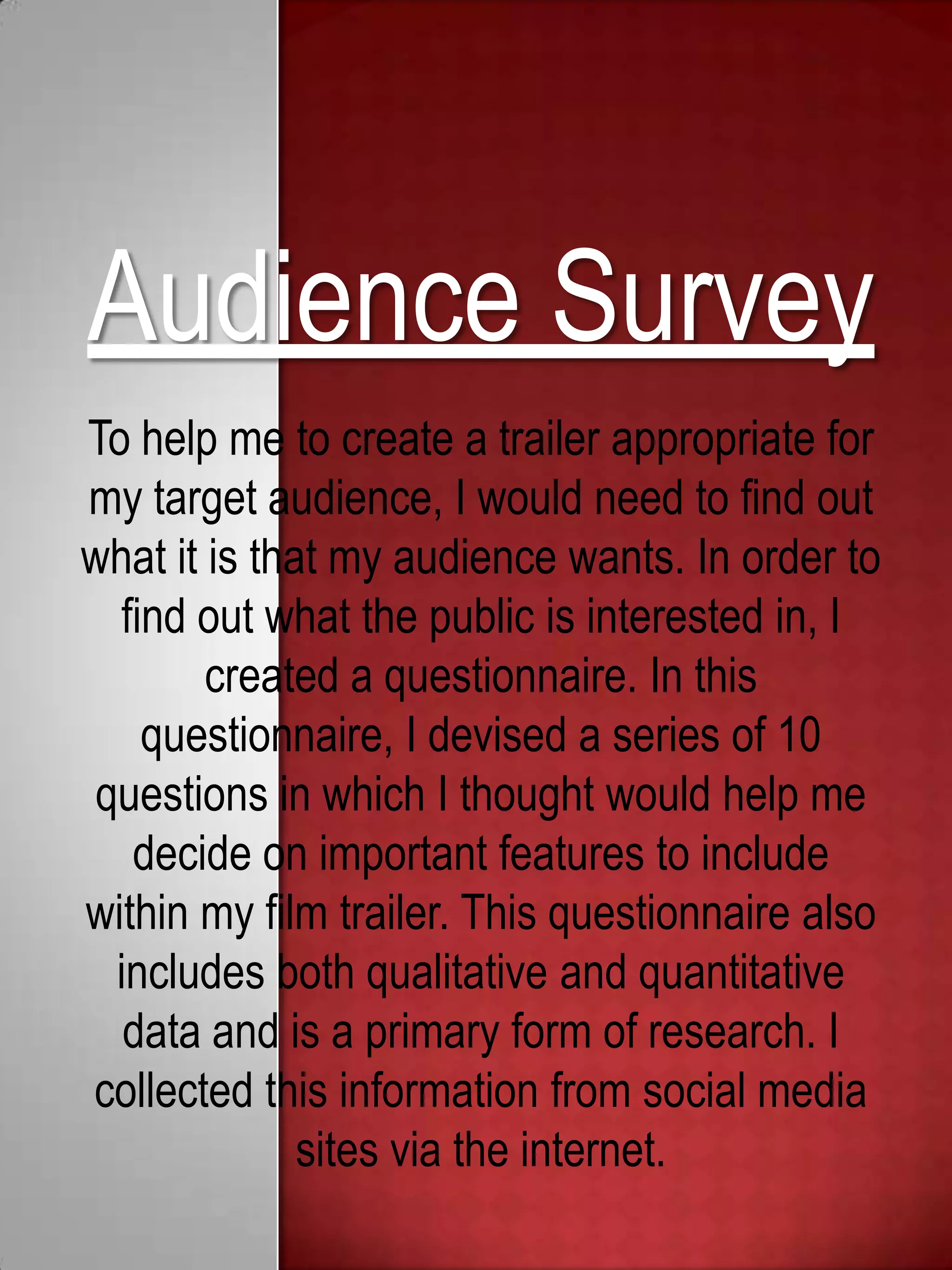Audience Survey | PDF