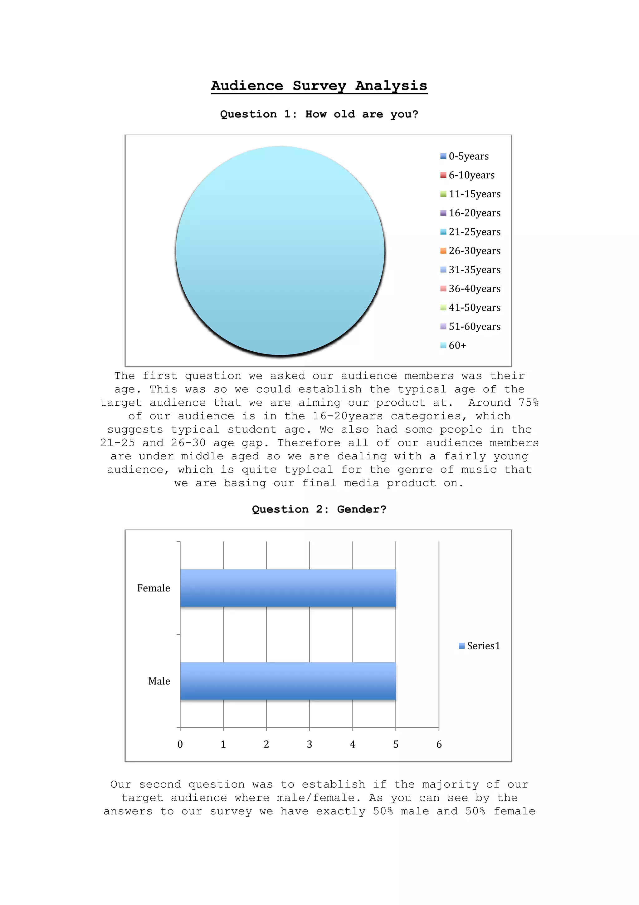 Audience Survey Analysis | DOCX