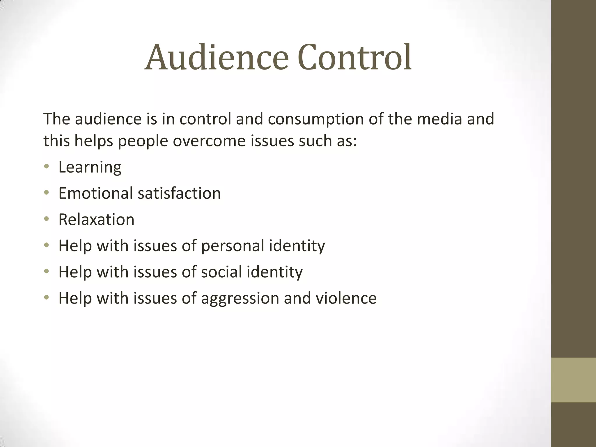 Audience Theories | PPT