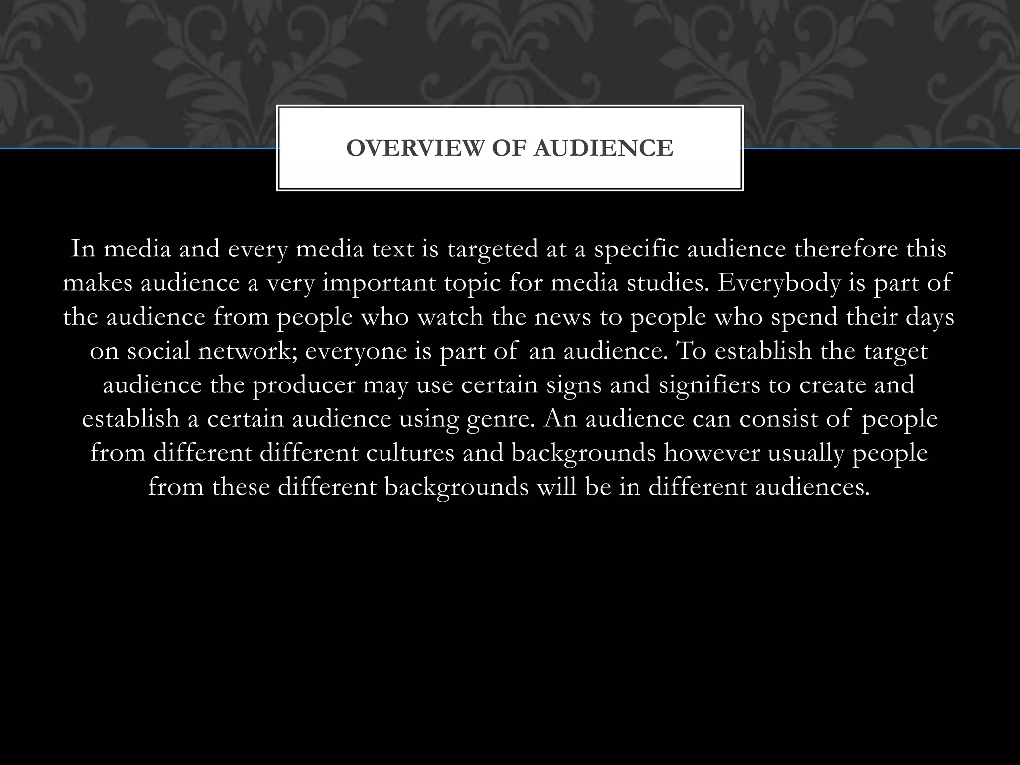 Audience theories | PPT