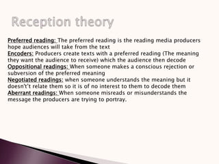 Audience theories (1) | PPT