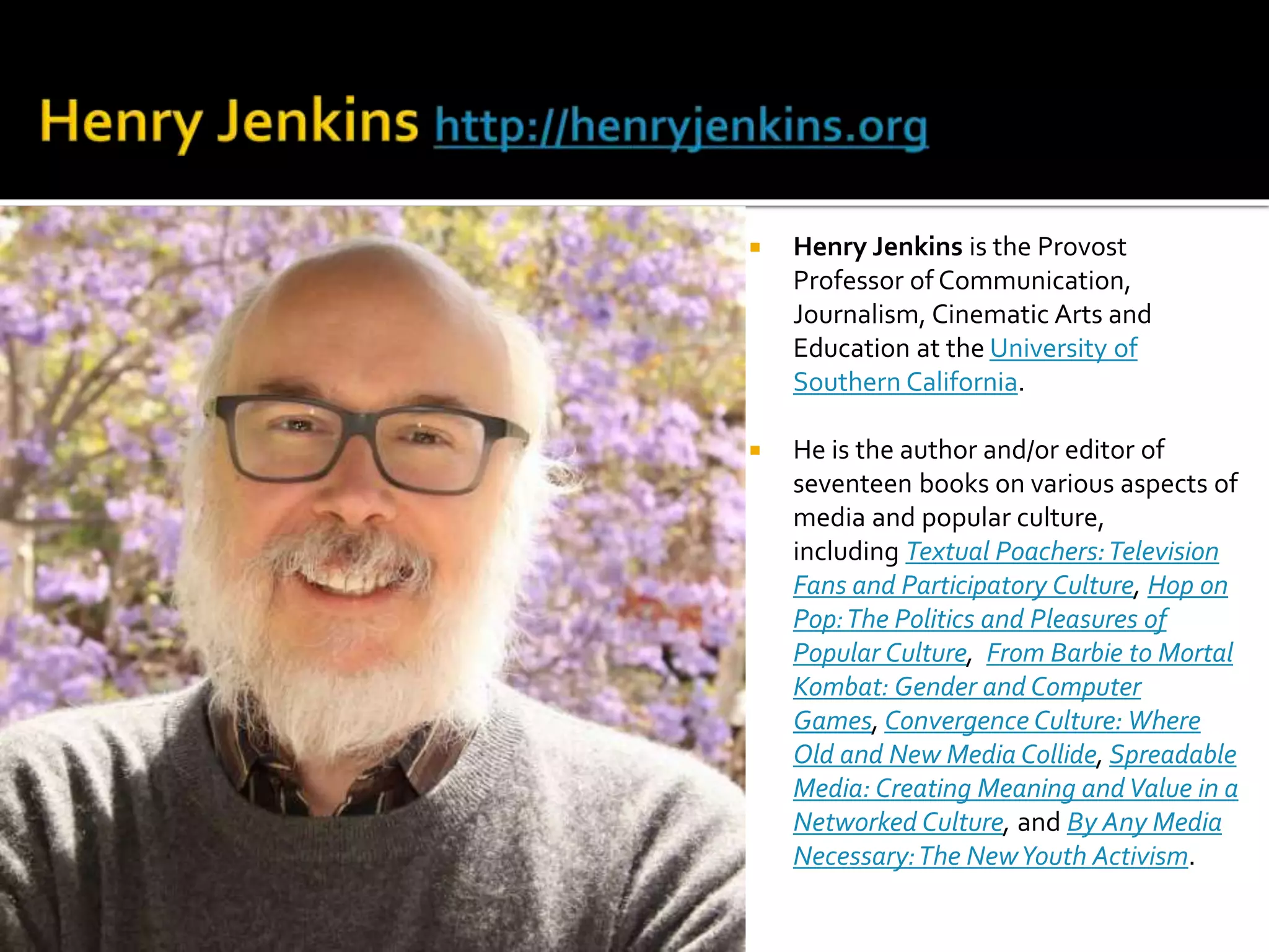 Audience theories 4 Henry Jenkins.pptx