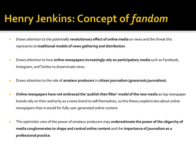 Audience theories 4 Henry Jenkins.pptx