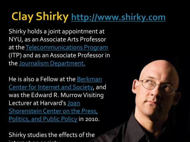 Audience theories 5 Clay Shirky.pptx