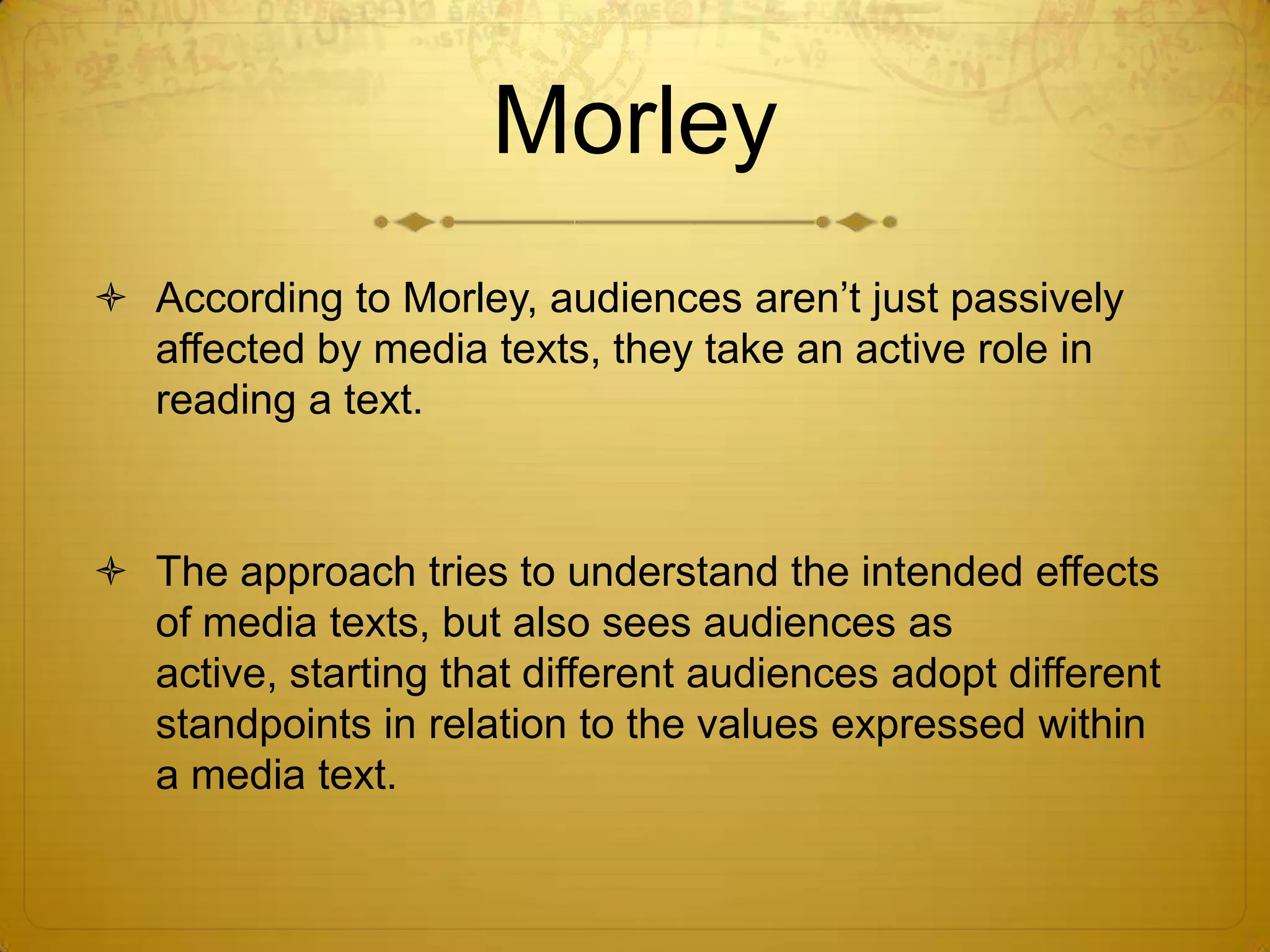 Audience theory | PPTX