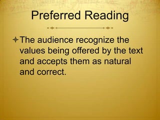 Audience theory | PPTX