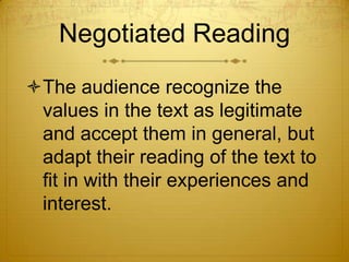 Audience theory | PPTX