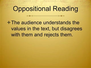 Audience theory | PPTX