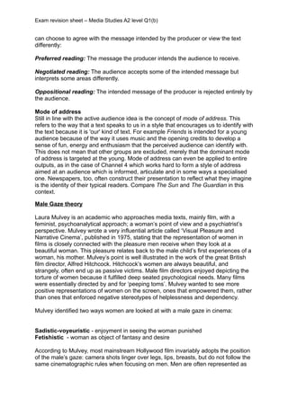 Audience theory | DOC | Documentary | Genres