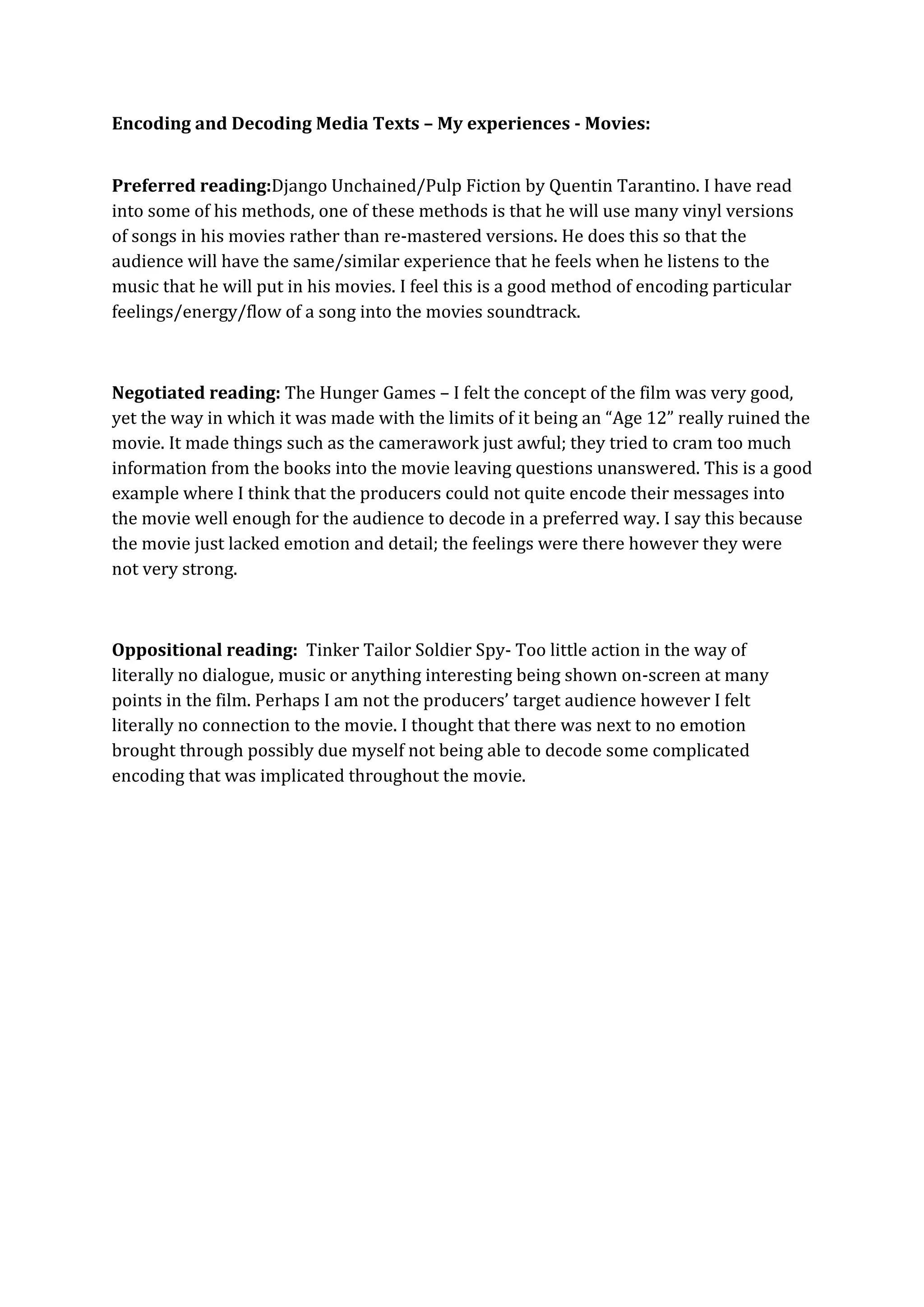 Audience theory | DOCX