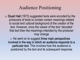 Audience Theory | PPT