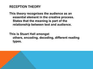 Audience theory | PPT