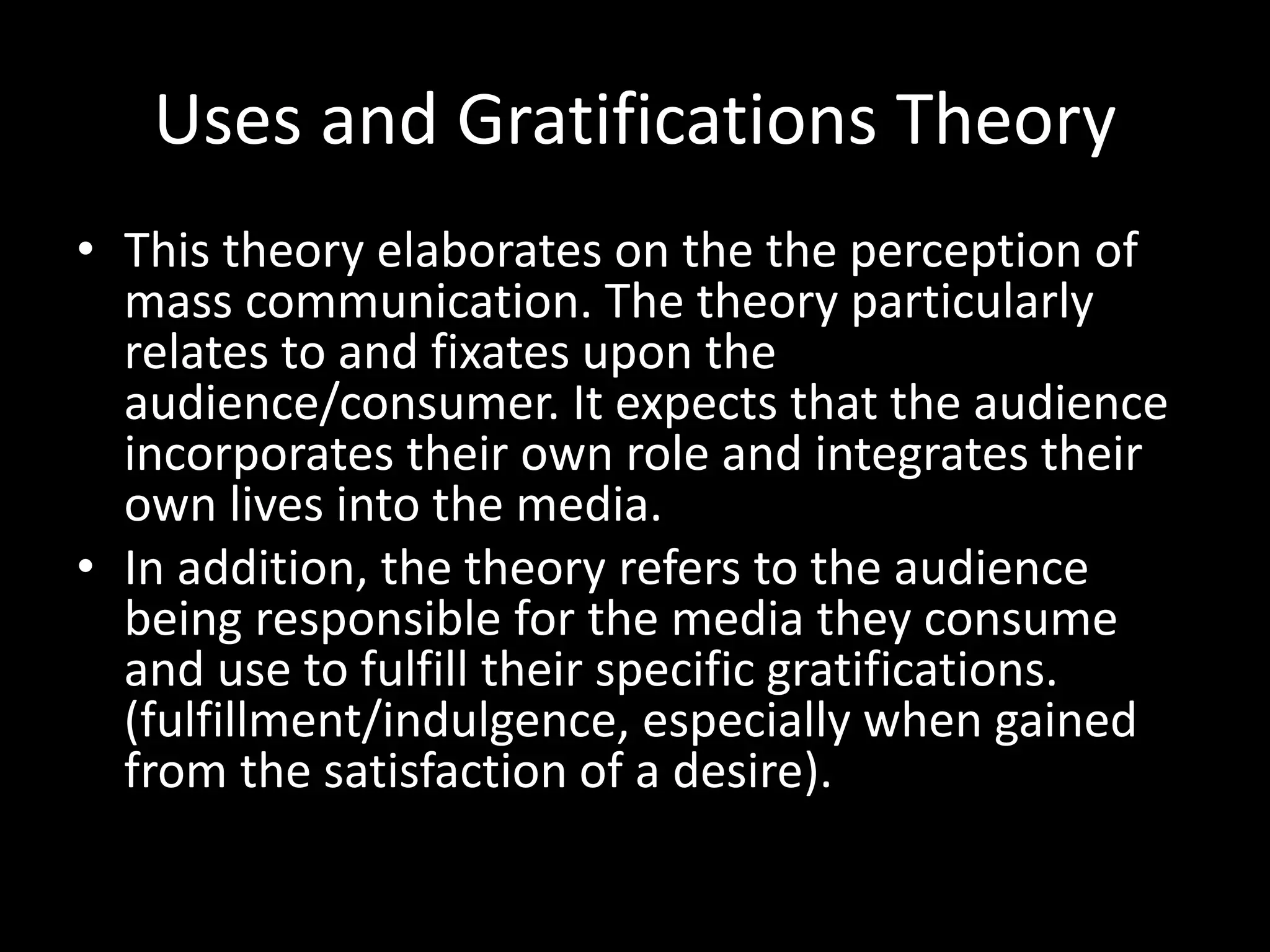 Audience theory | PPTX