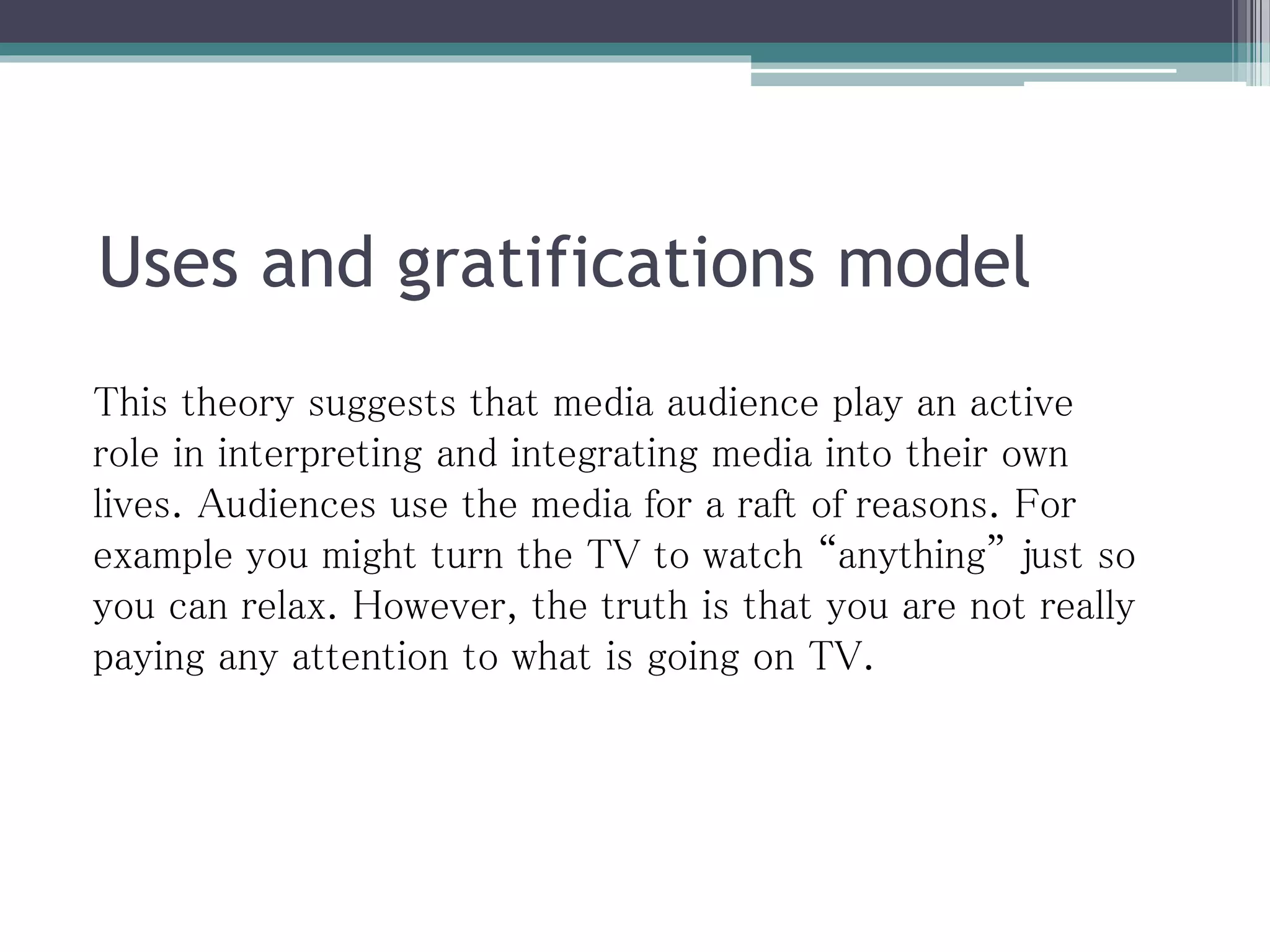 Audience theory | PPTX