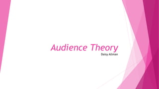 Audience theory | PPTX