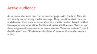 Audience theory | PPT