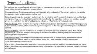 Audience theory | PPTX