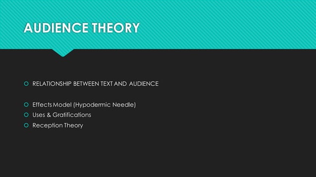 Audience Theory | PDF